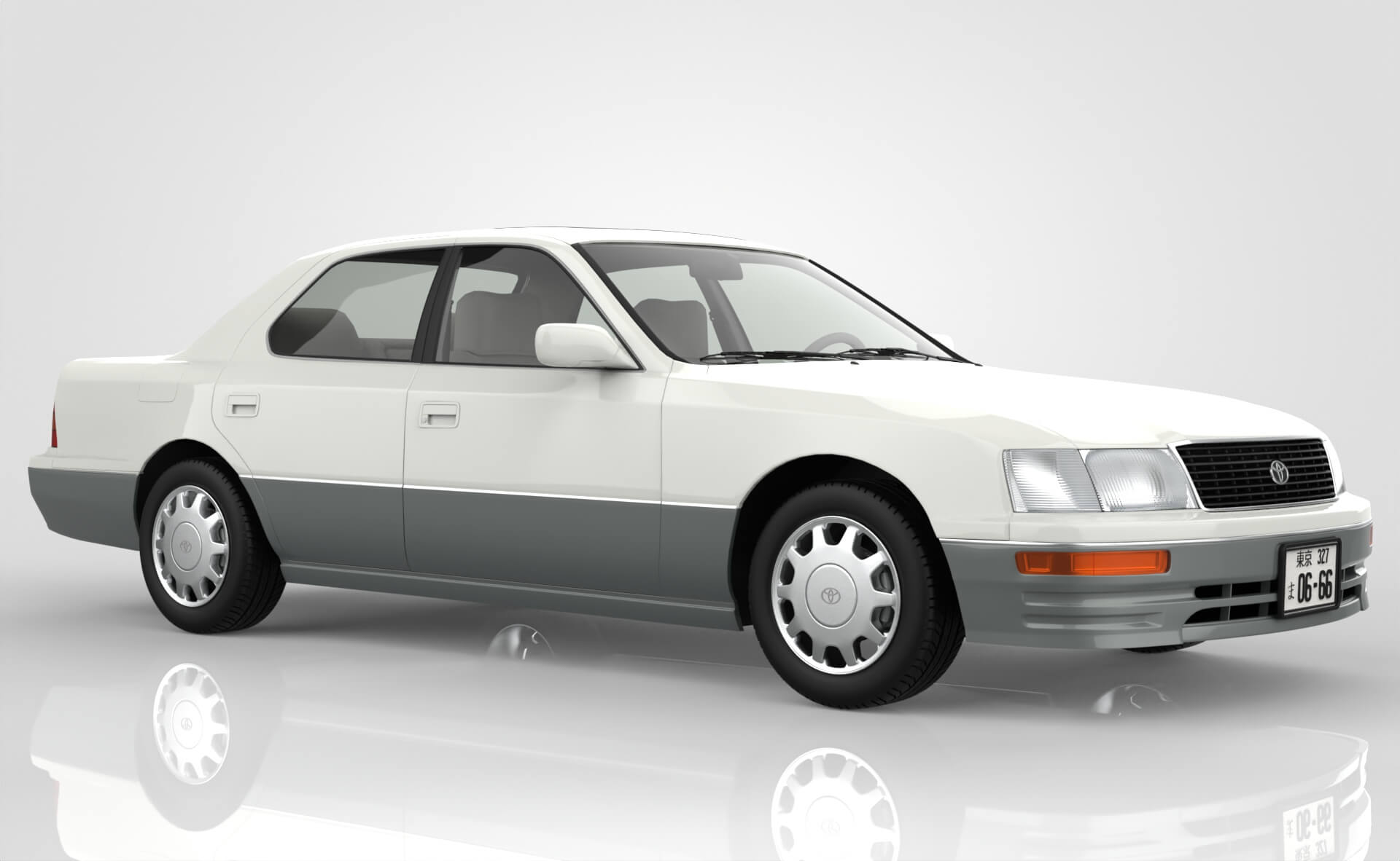 Toyota Celsior 1995 - 3D Model by Carmodels3D