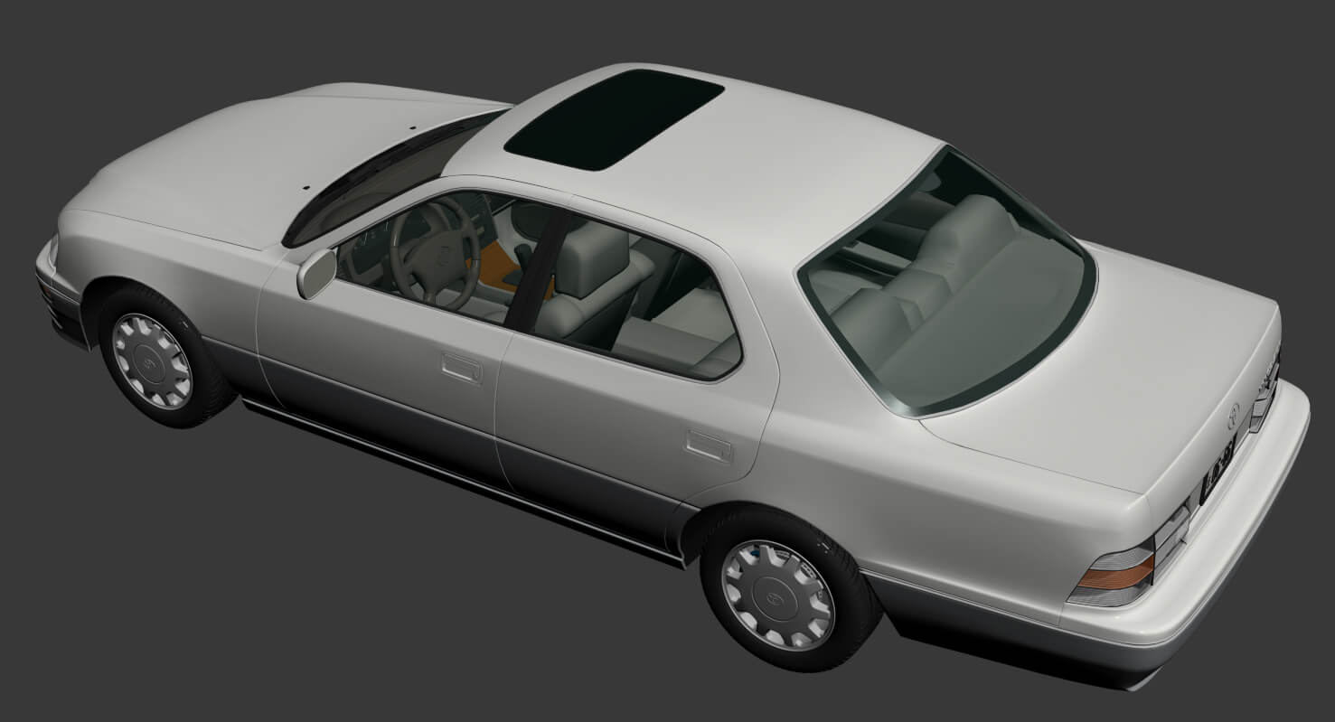 Toyota Celsior 1995 - 3D Model by Carmodels3D