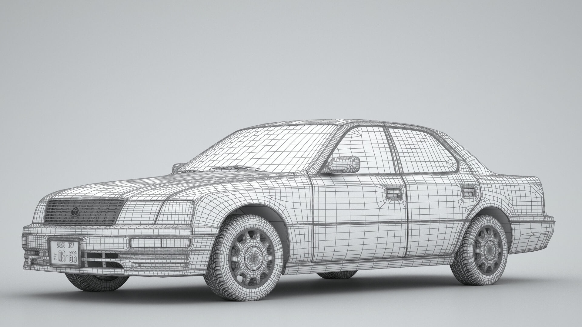 Toyota Celsior 1995 - 3D Model by Carmodels3D