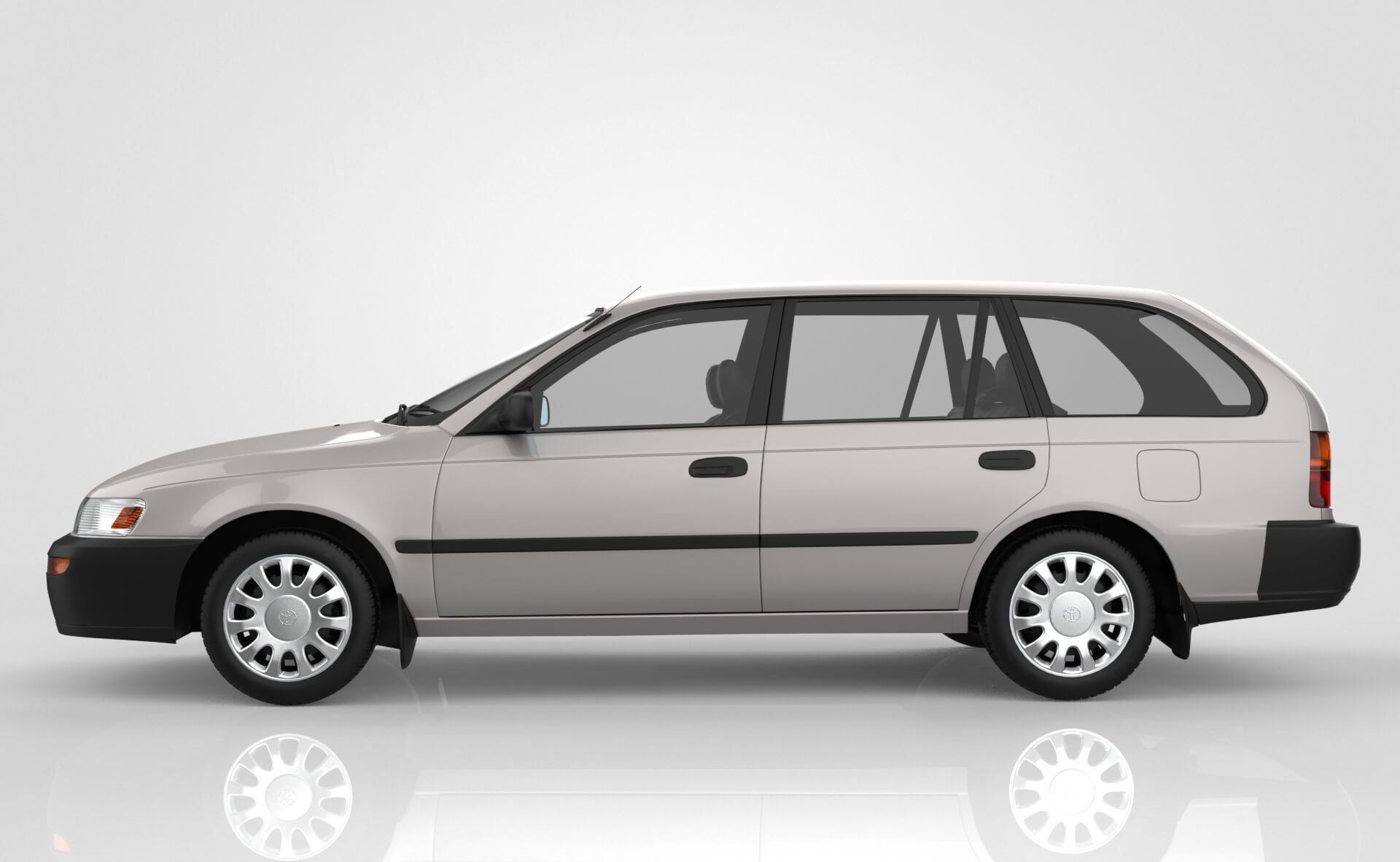 Toyota Corolla AE101 Wagon - 3D Model by Carmodels3D