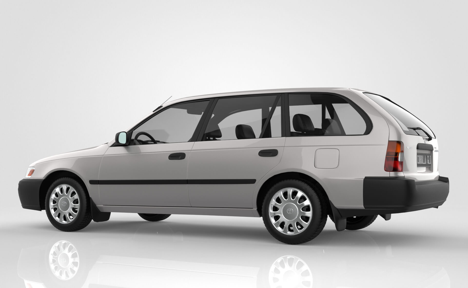 Toyota Corolla AE101 Wagon - 3D Model by Carmodels3D