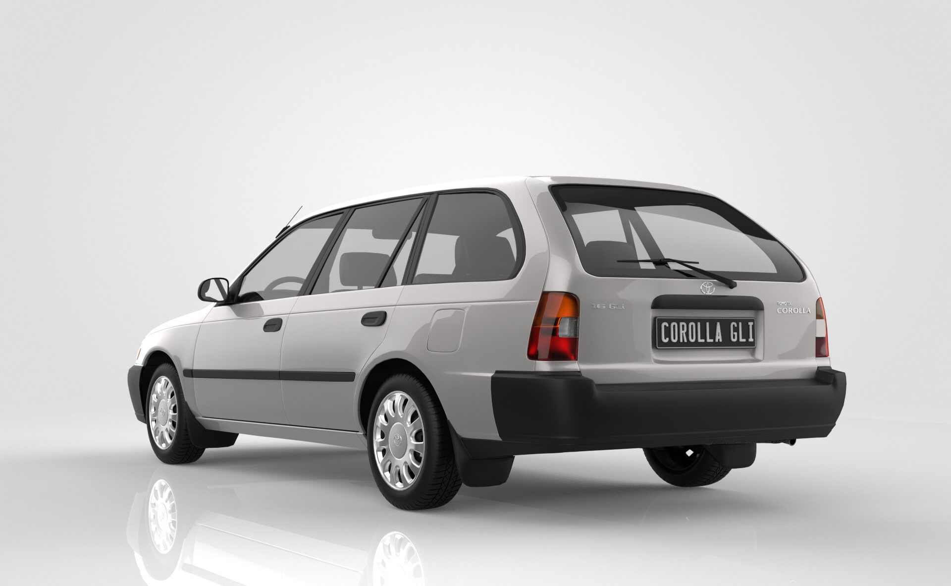 Toyota Corolla AE101 Wagon - 3D Model by Carmodels3D