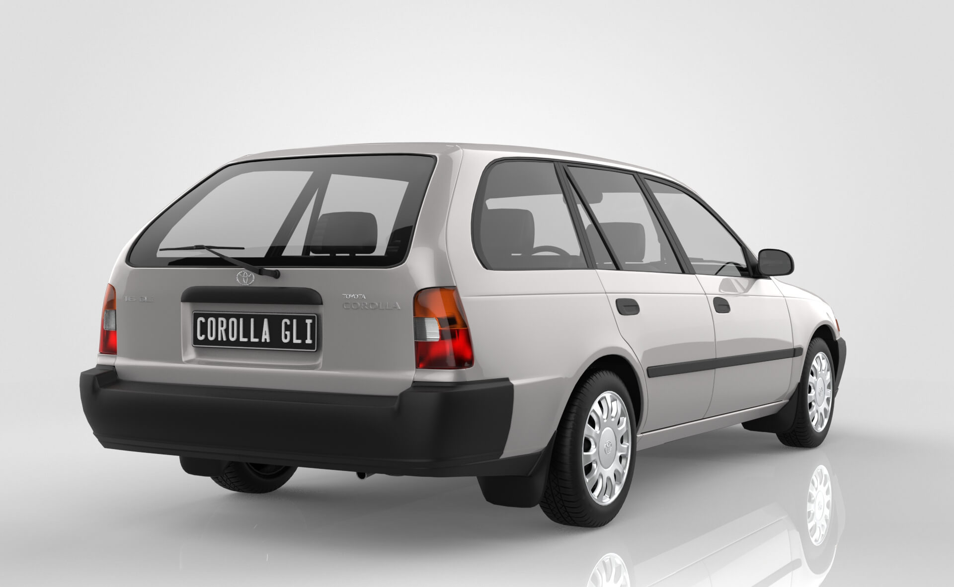 Toyota Corolla AE101 Wagon - 3D Model by Carmodels3D