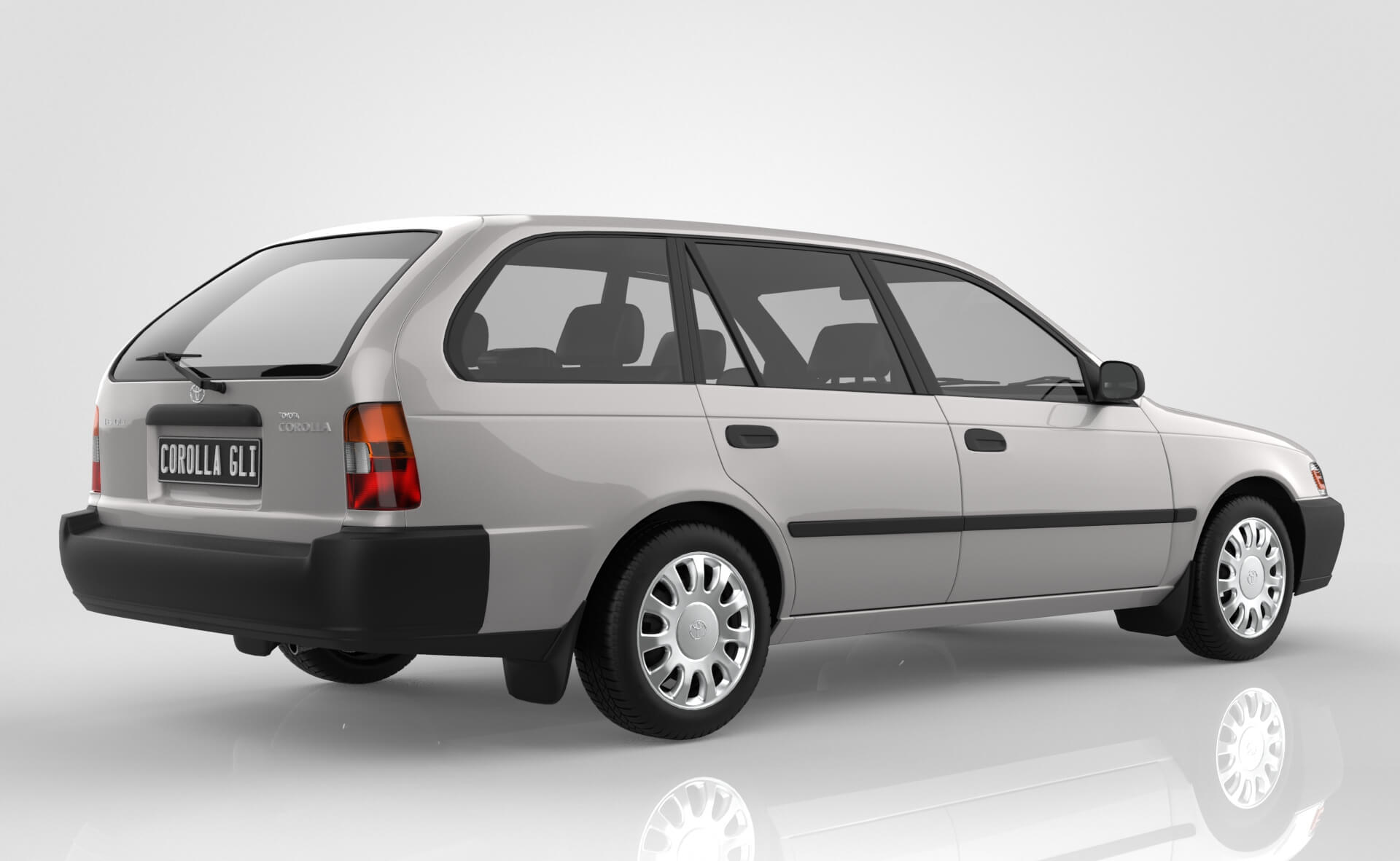 Toyota Corolla AE101 Wagon - 3D Model by Carmodels3D