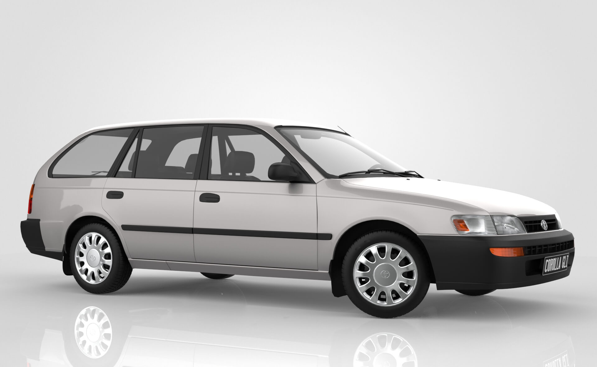Toyota Corolla AE101 Wagon - 3D Model by Carmodels3D