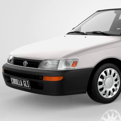 Toyota Corolla AE101 Wagon - 3D Model by Carmodels3D