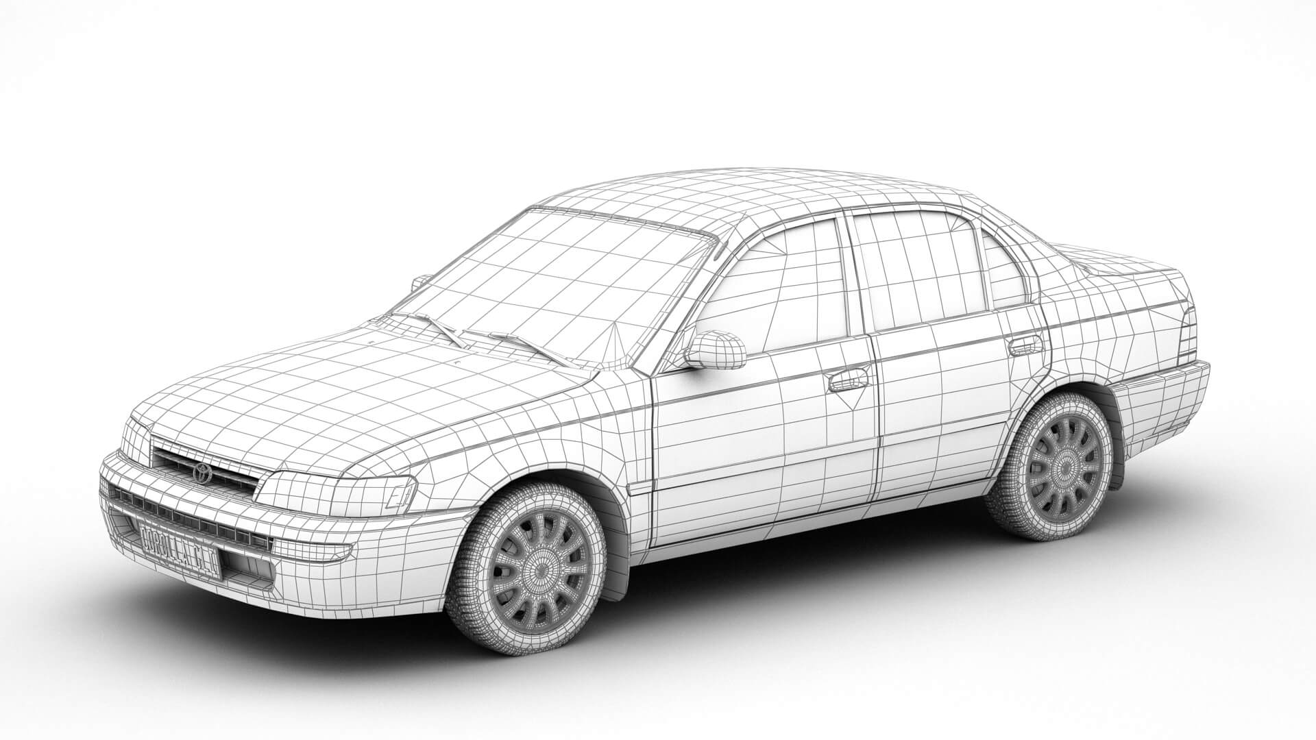 Toyota Corolla AE101 - 3D Model by Carmodels3D