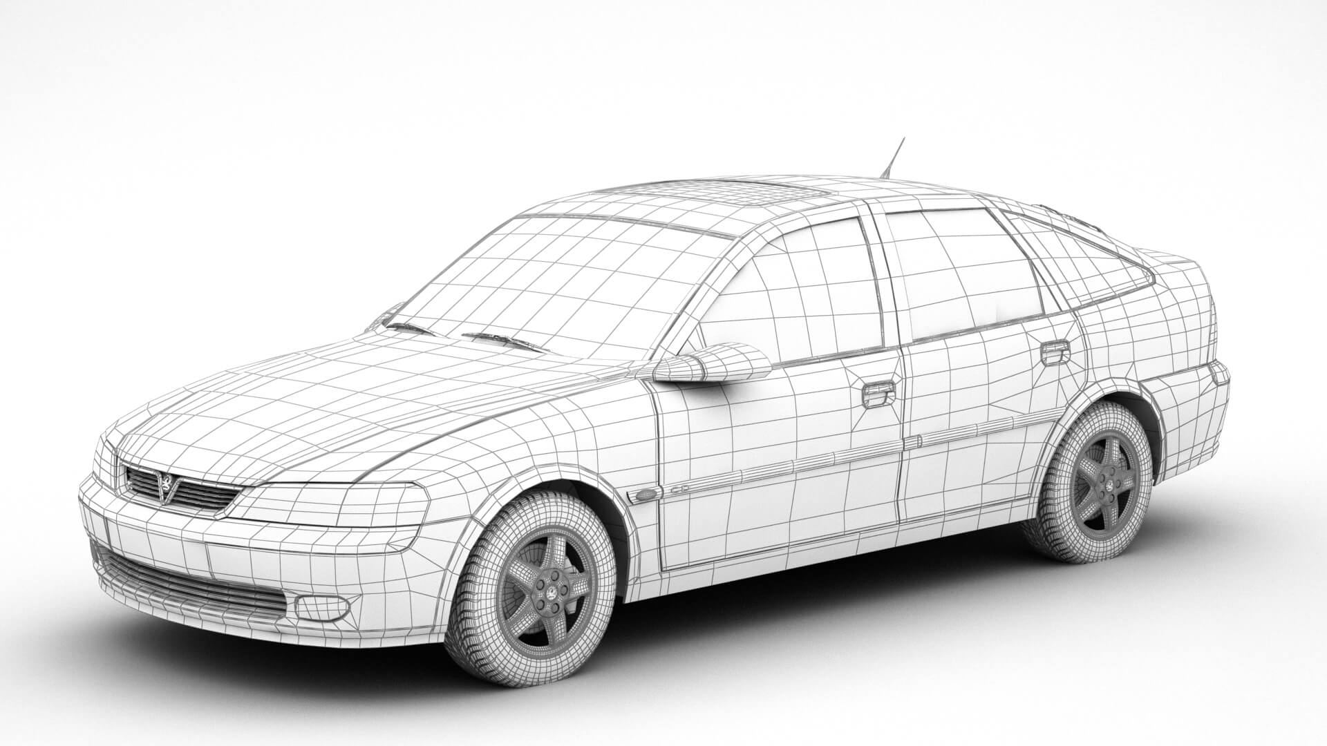 Vauxhall Vectra B HB 1996 - 3D Model by Carmodels3D