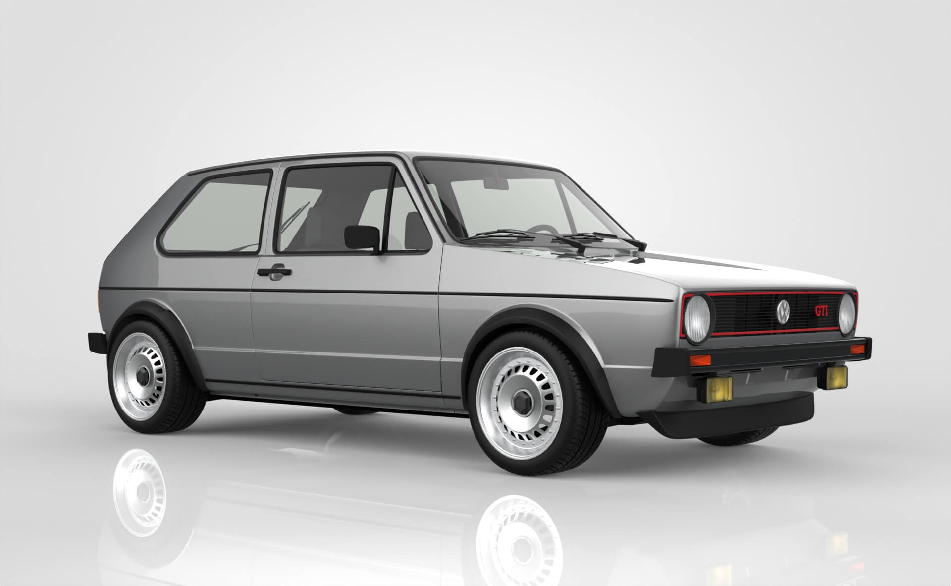 Volkswagen Golf Mk1 - 3D Model by Carmodels3D