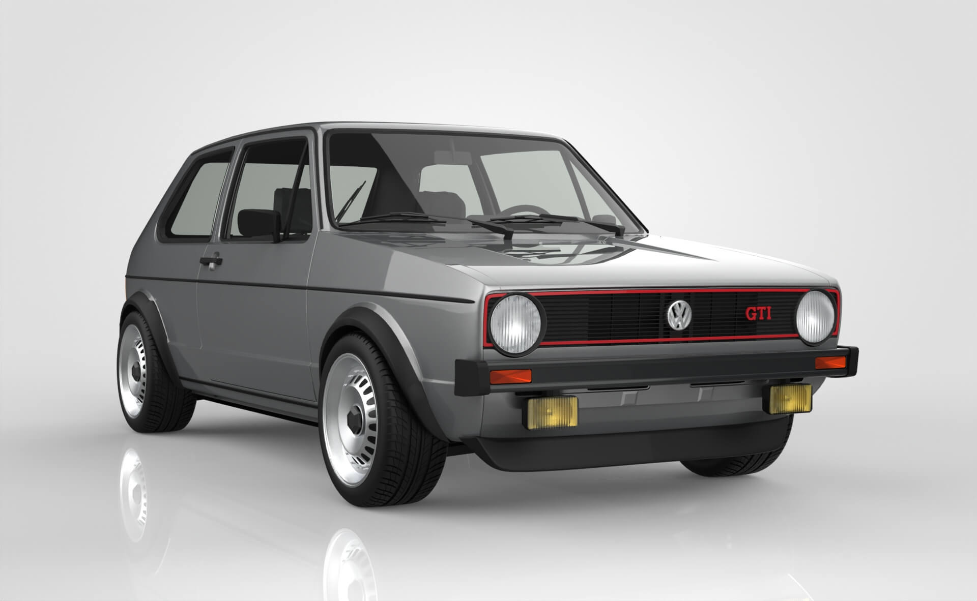 Volkswagen Golf Mk1 - 3D Model by Carmodels3D