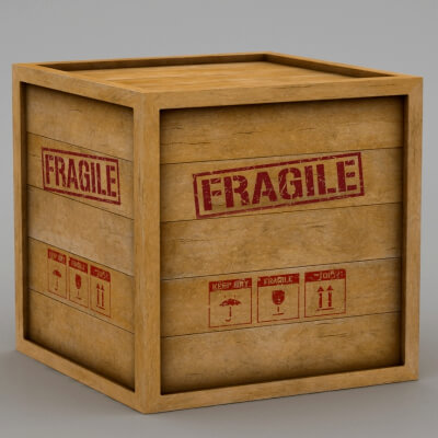 Wooden Crate Low Poly - 3D Model by Carmodels3D