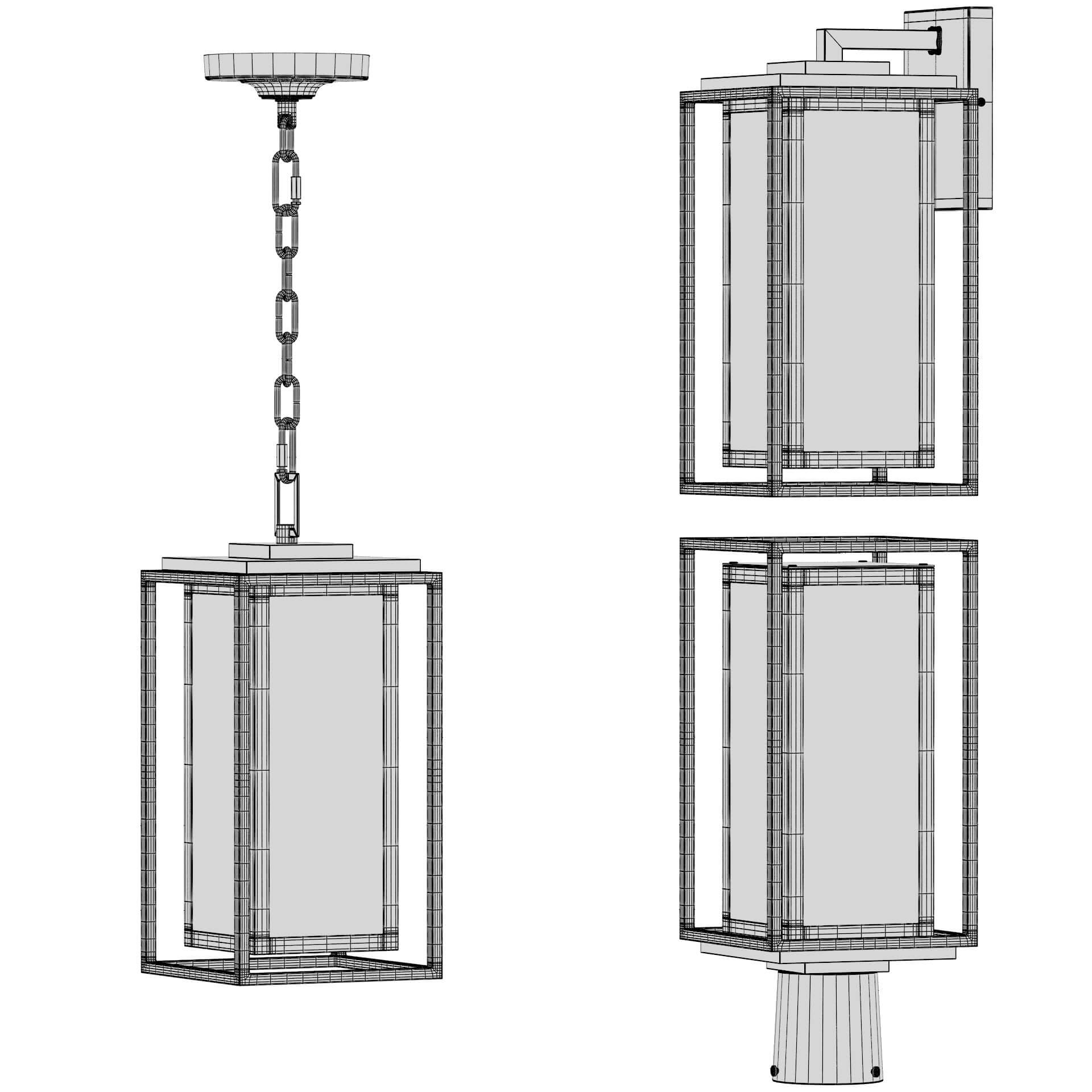 Cabana Exterior Lamps by Maxim Lighting - 3D Model by Carpenter_m