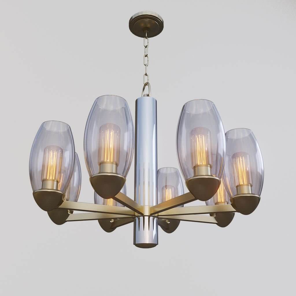 Chandelier Hudson Valley Lighting 8846 Pamelia 6 Lights - 3D Model by ...