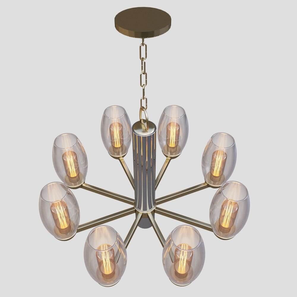 Chandelier Hudson Valley Lighting 8846 Pamelia 6 Lights - 3D Model by ...