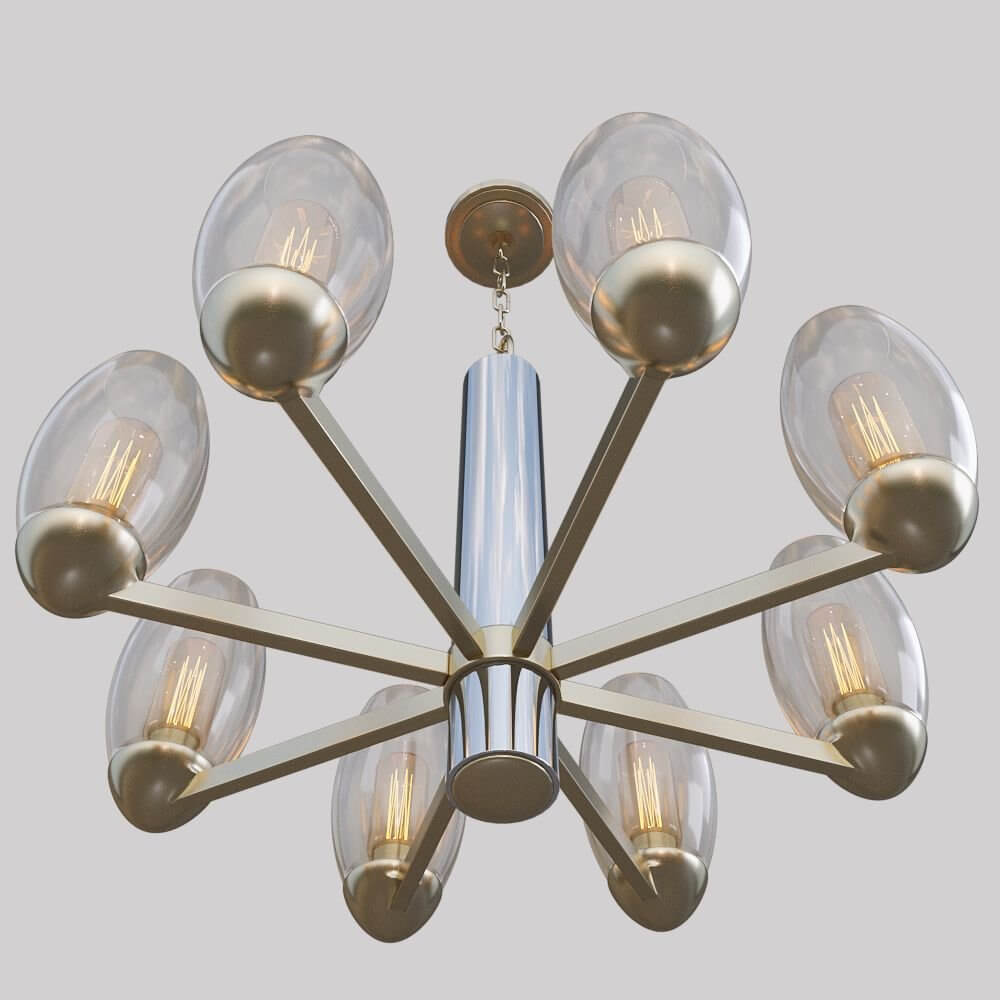 Chandelier Hudson Valley Lighting 8846 Pamelia 6 Lights - 3D Model by ...