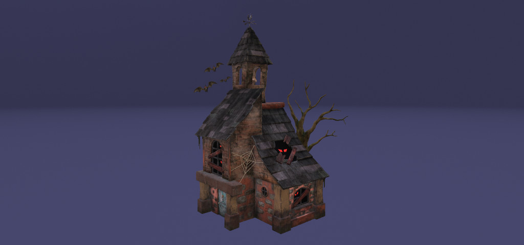 Haunted House - 3D Model by Carthagenius