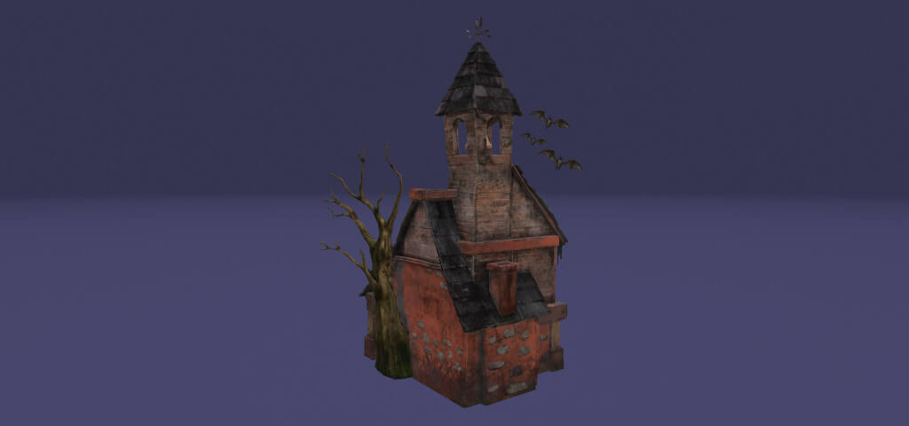 Haunted House - 3D Model by Carthagenius