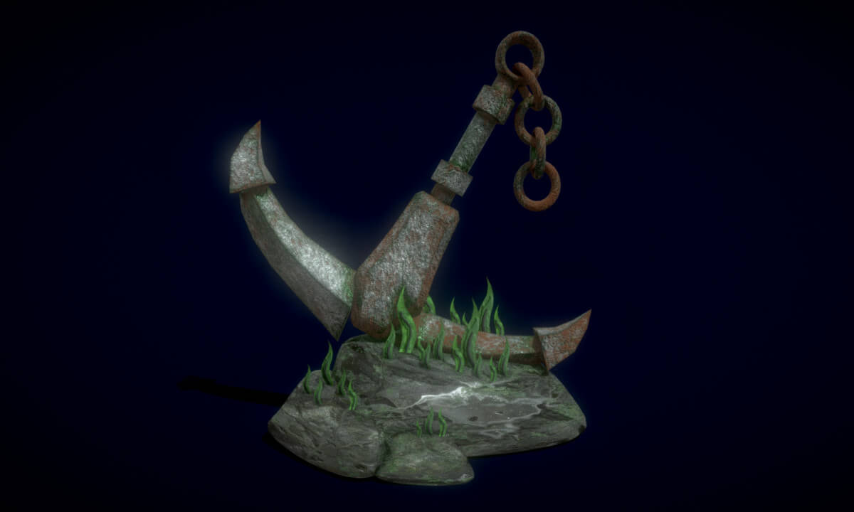 Nautical Anchor - 3D Model by Carthagenius