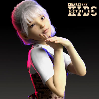 KETRI Kids for Genesis 8 Female Character - Daz Content by CArts