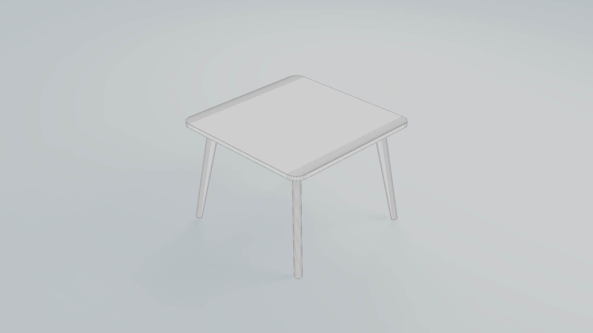 Ash Veneer LISABO IKEA Table Collection - 3D Model by Casa-3D