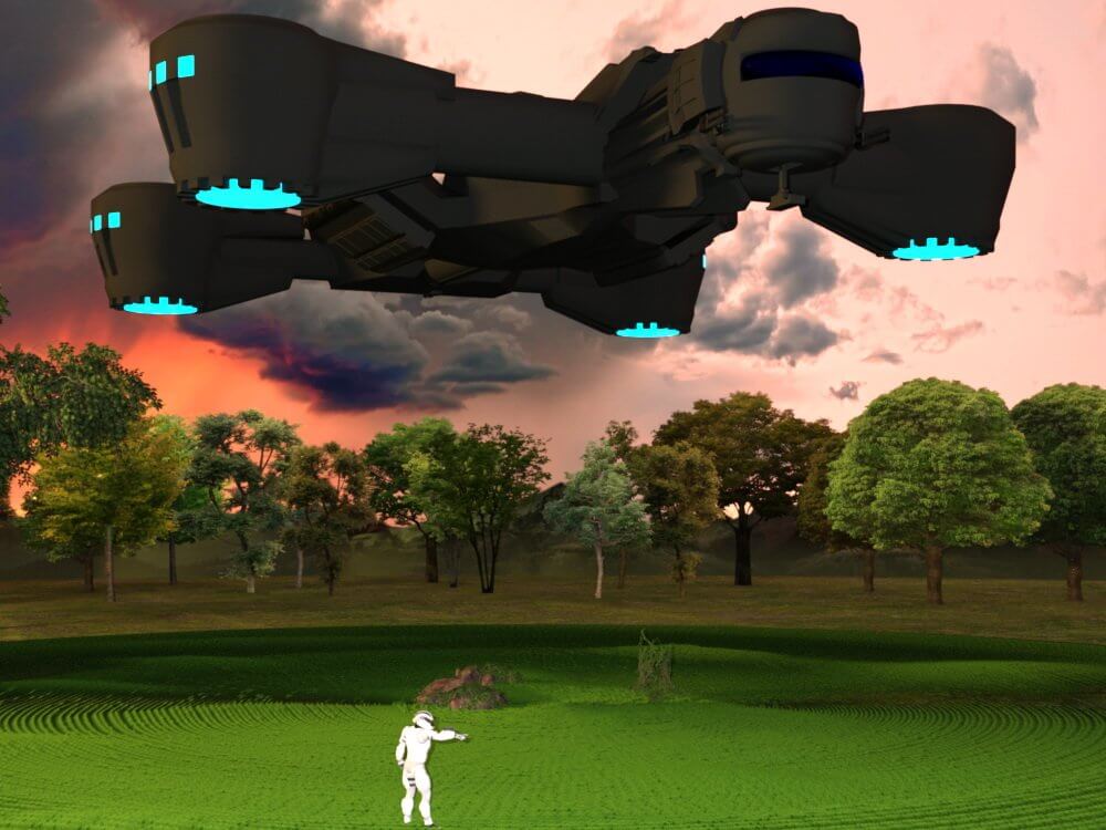 Drop Ship 3D Render, Digital Art by CaspersConceptions