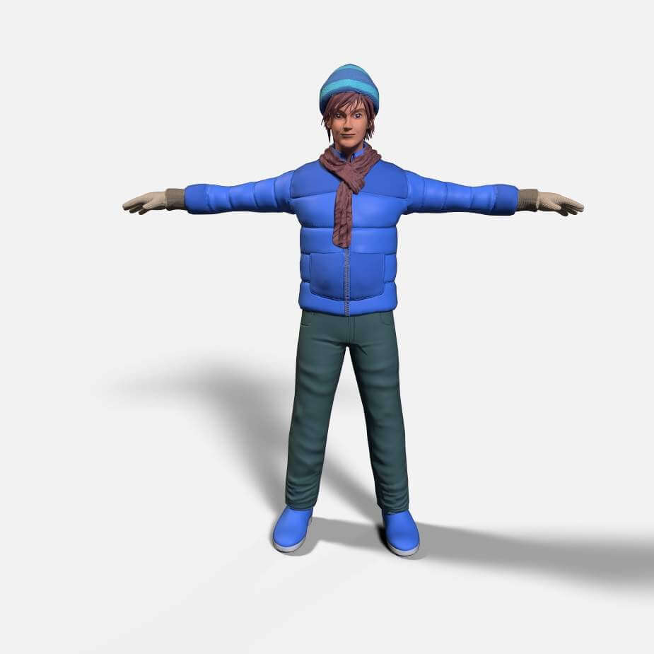 Male Character - 3D Model by castleblack