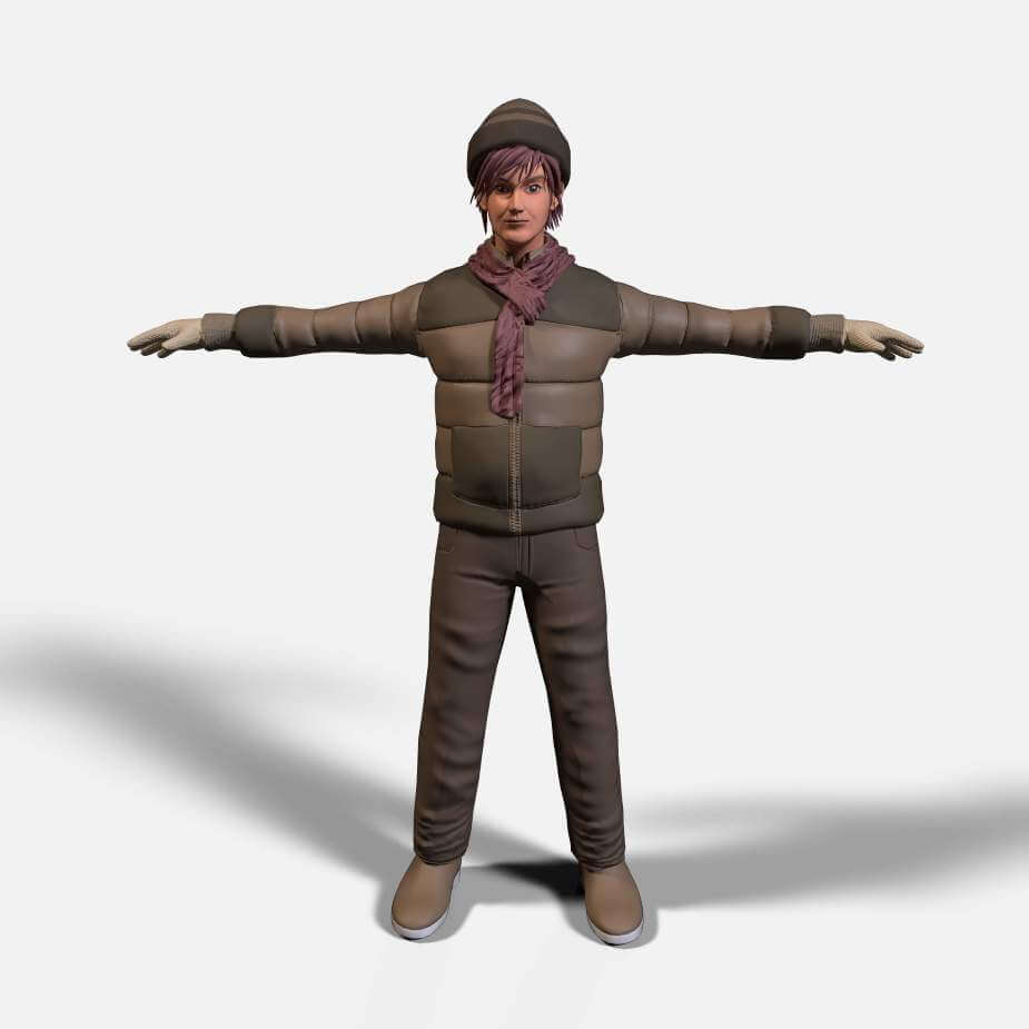 Male Character - 3D Model by castleblack