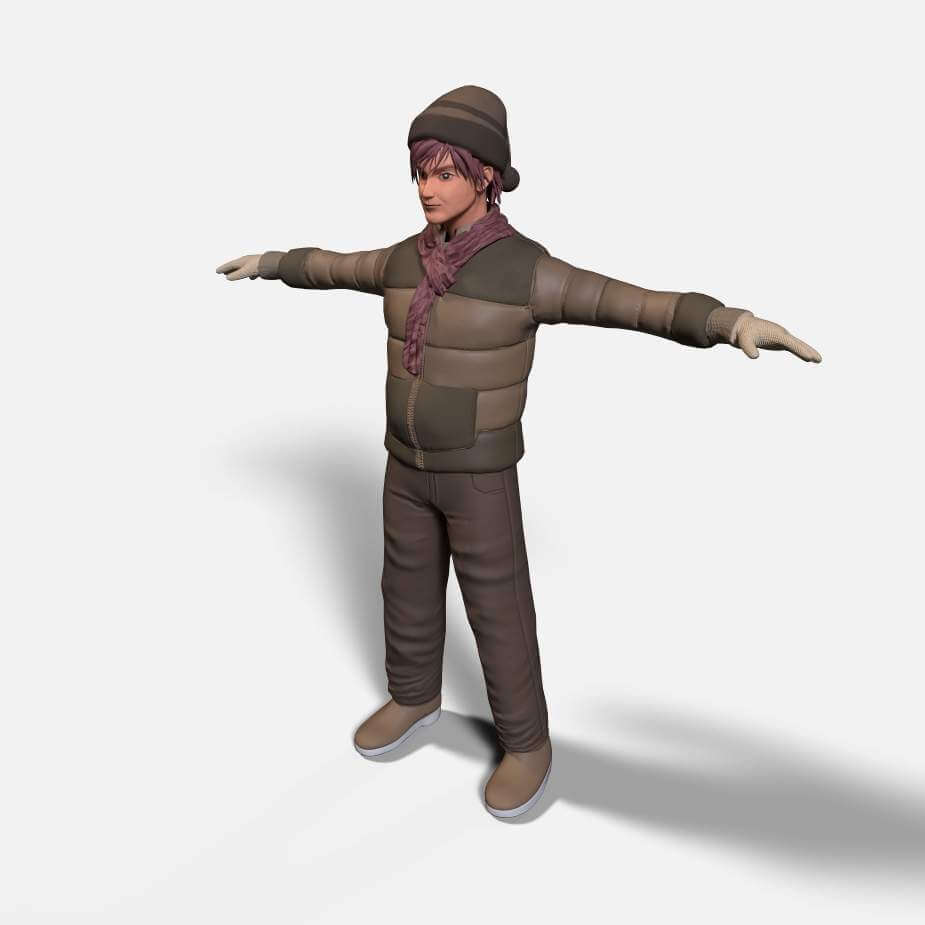 Male Character - 3D Model by castleblack