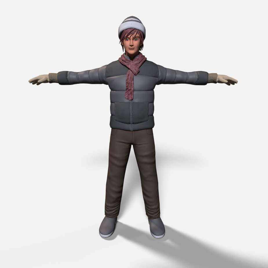Male Character - 3D Model by castleblack