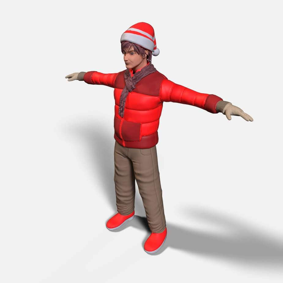 Male Character - 3D Model by castleblack
