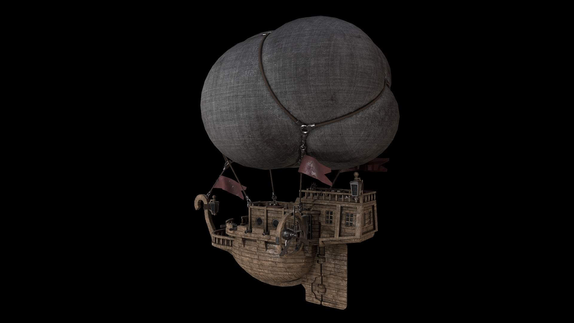 Airship fantasy - 3D Model by cat007