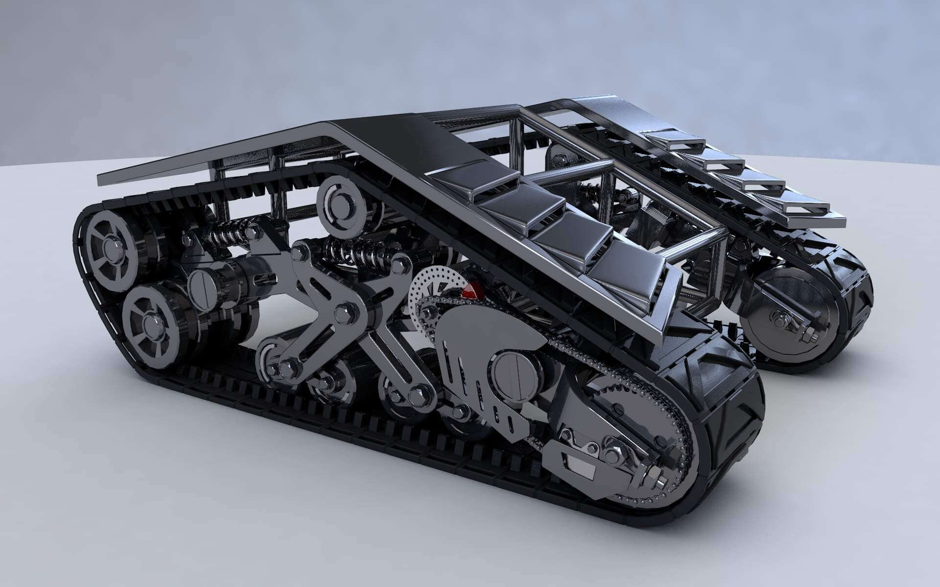 Wheel Track Suspension - 3D Model by cat007