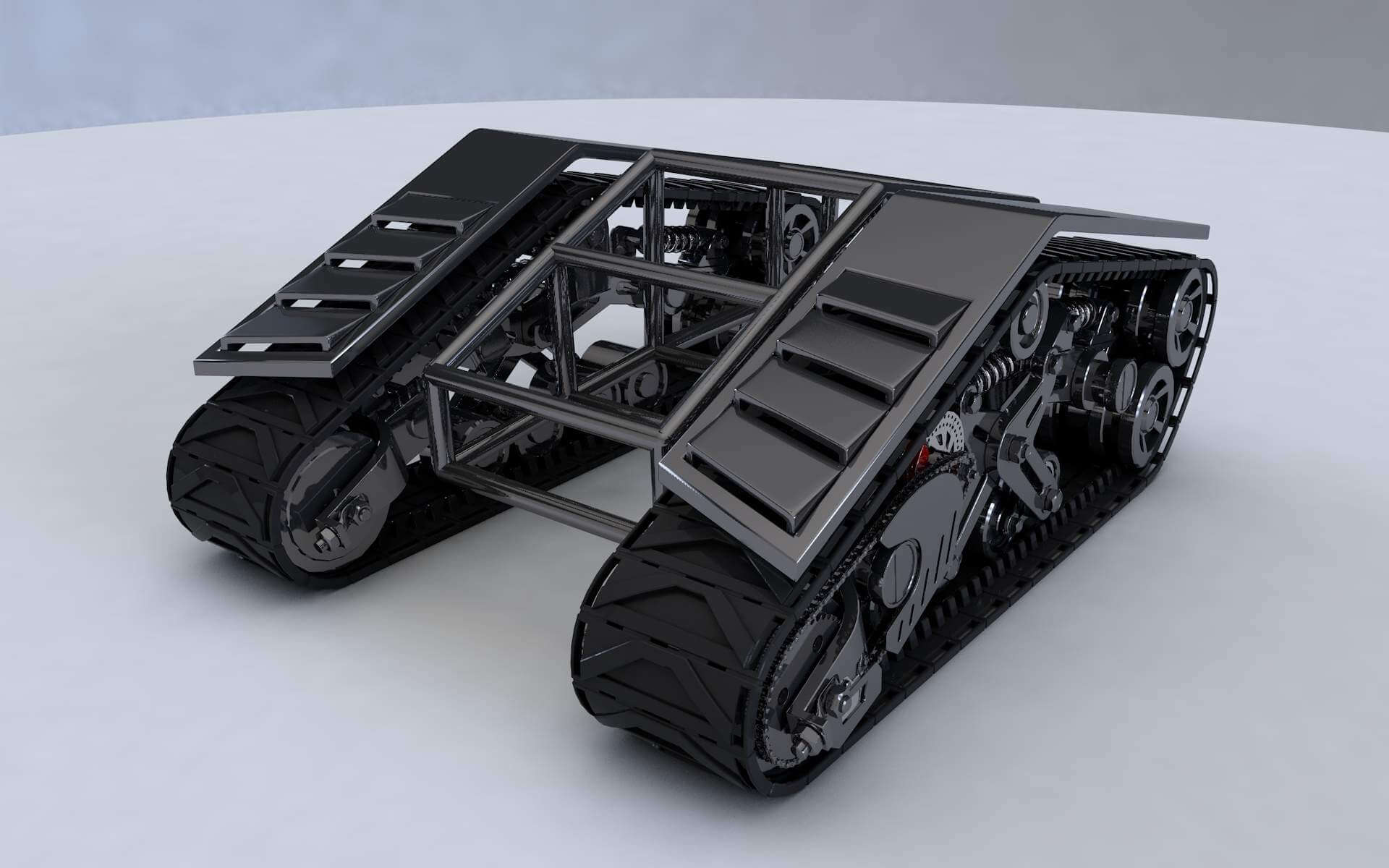 Wheel Track Suspension - 3D Model by cat007