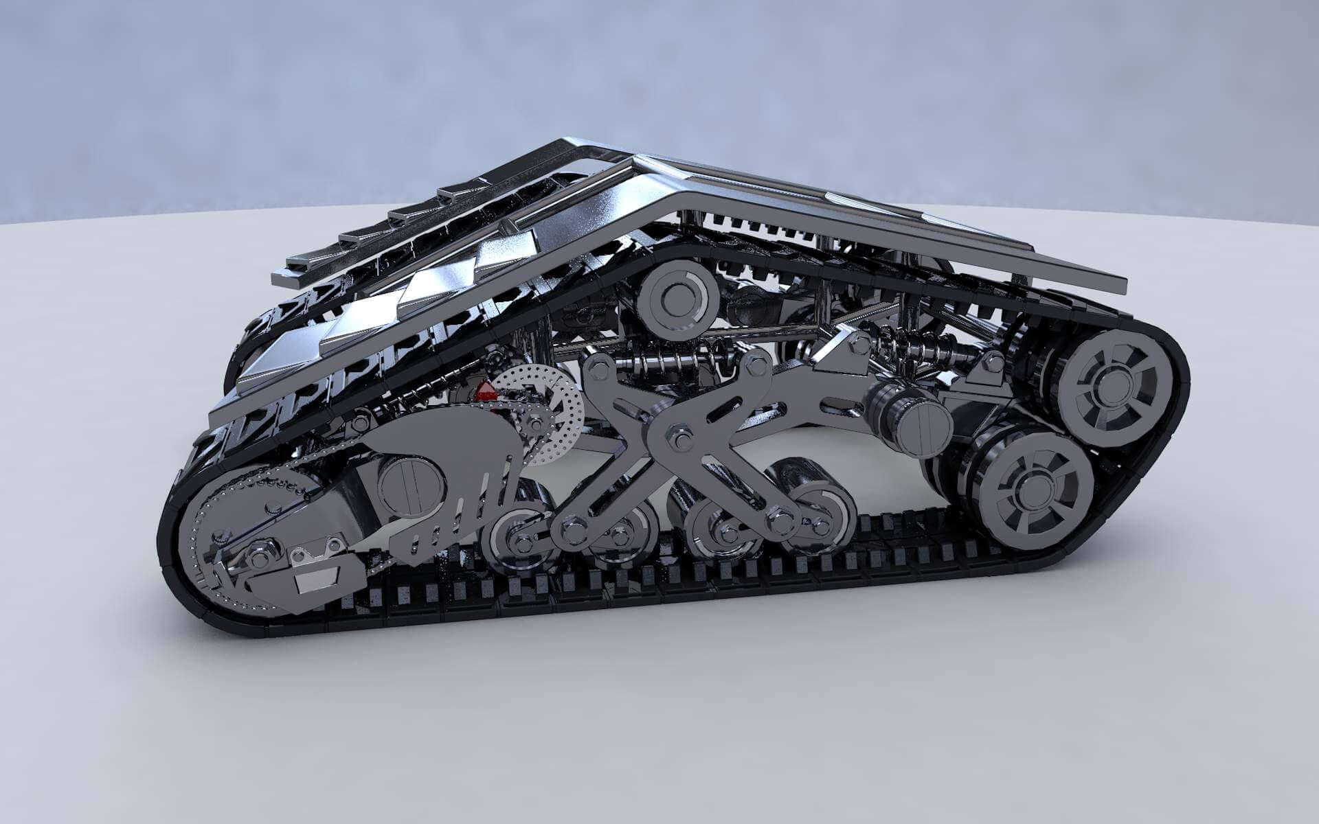 Wheel Track Suspension - 3D Model by cat007
