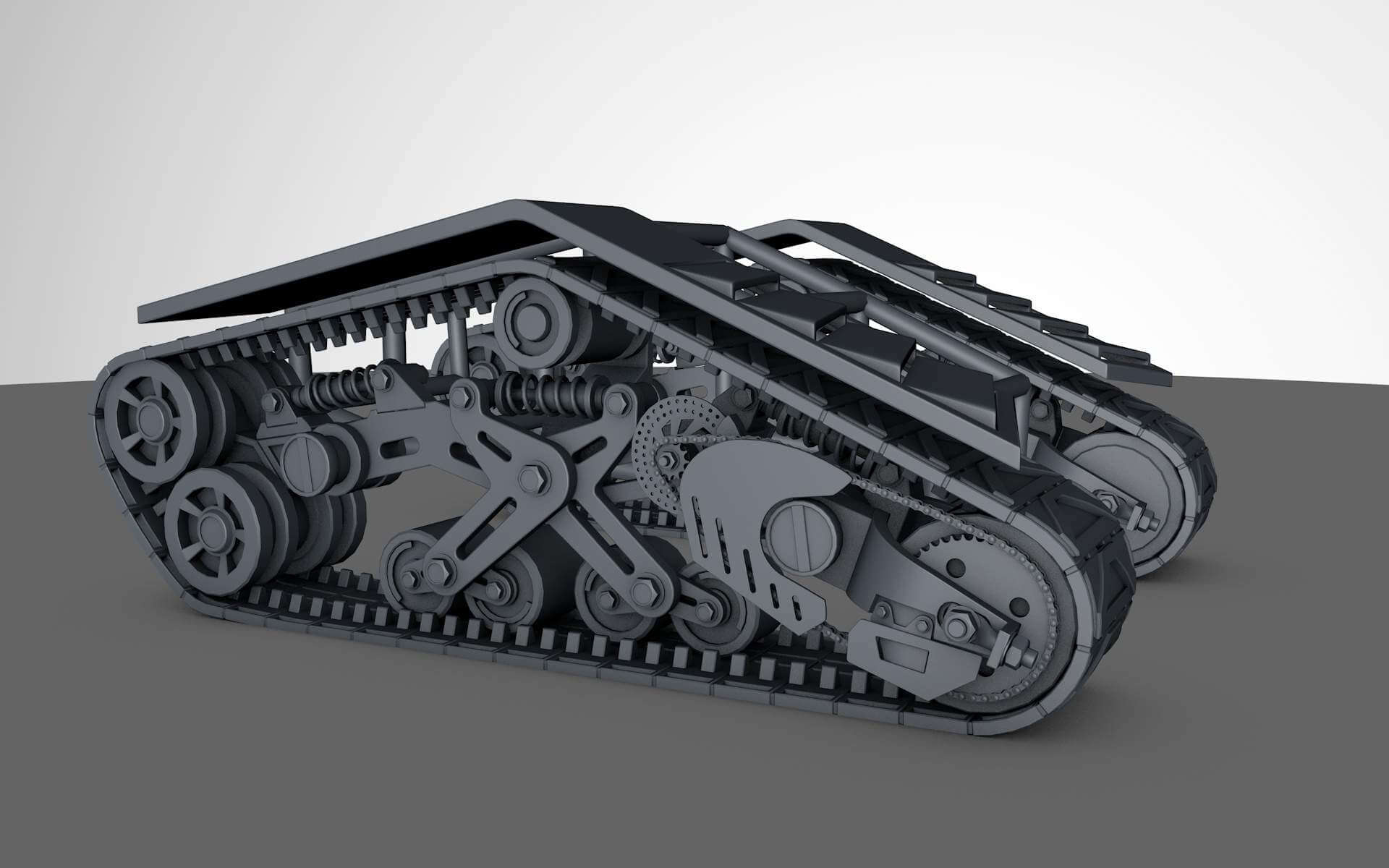 Wheel Track Suspension - 3D Model by cat007