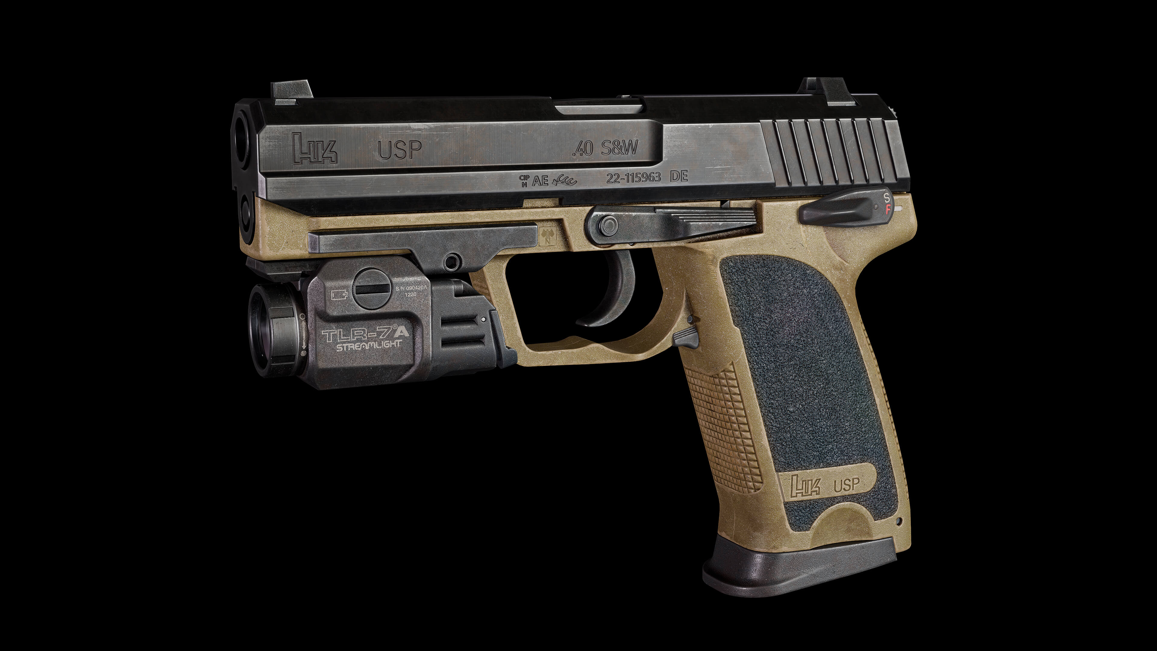 Hk Usp weapons - 3D Model by cat007