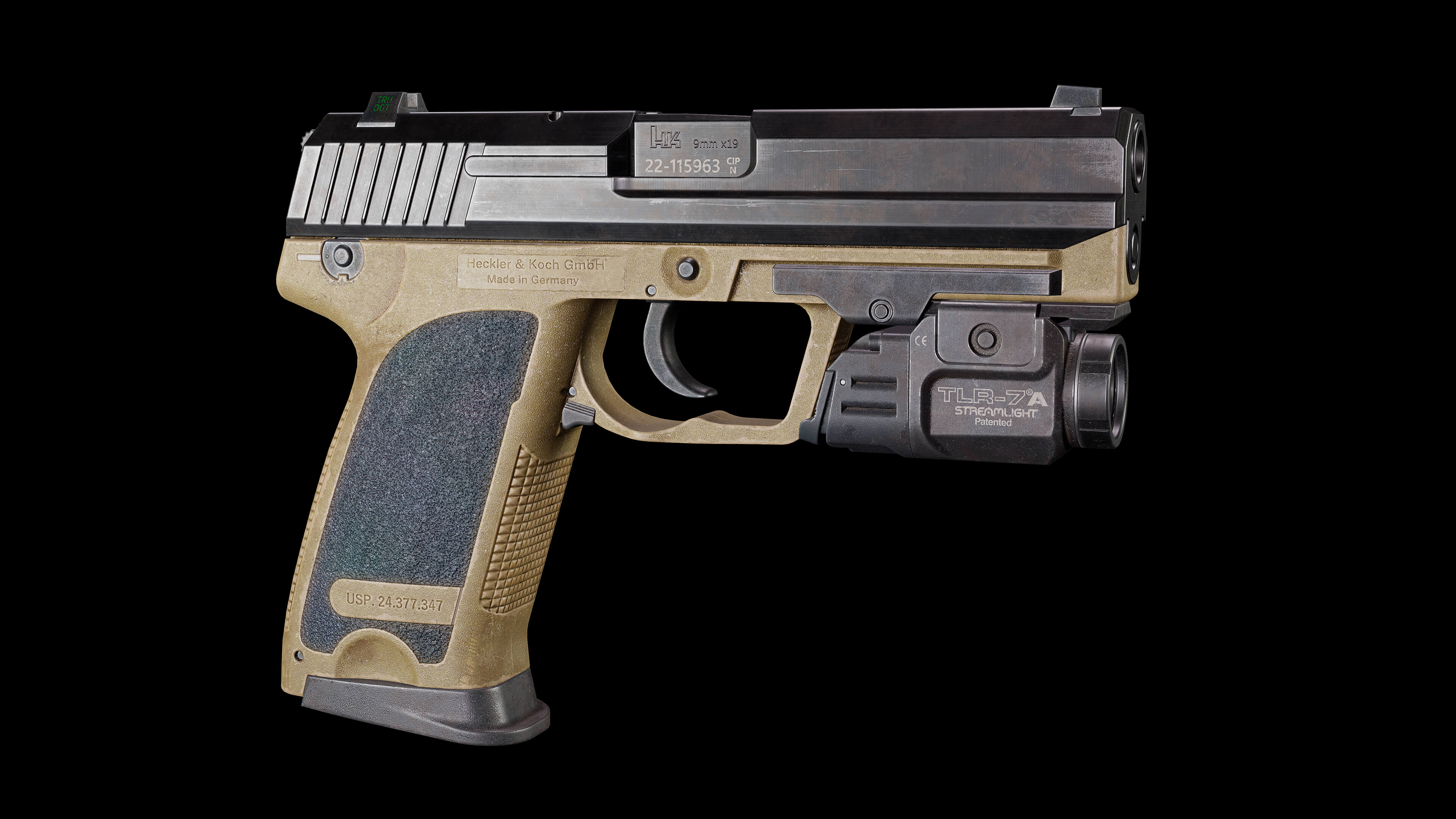 Hk Usp weapons - 3D Model by cat007