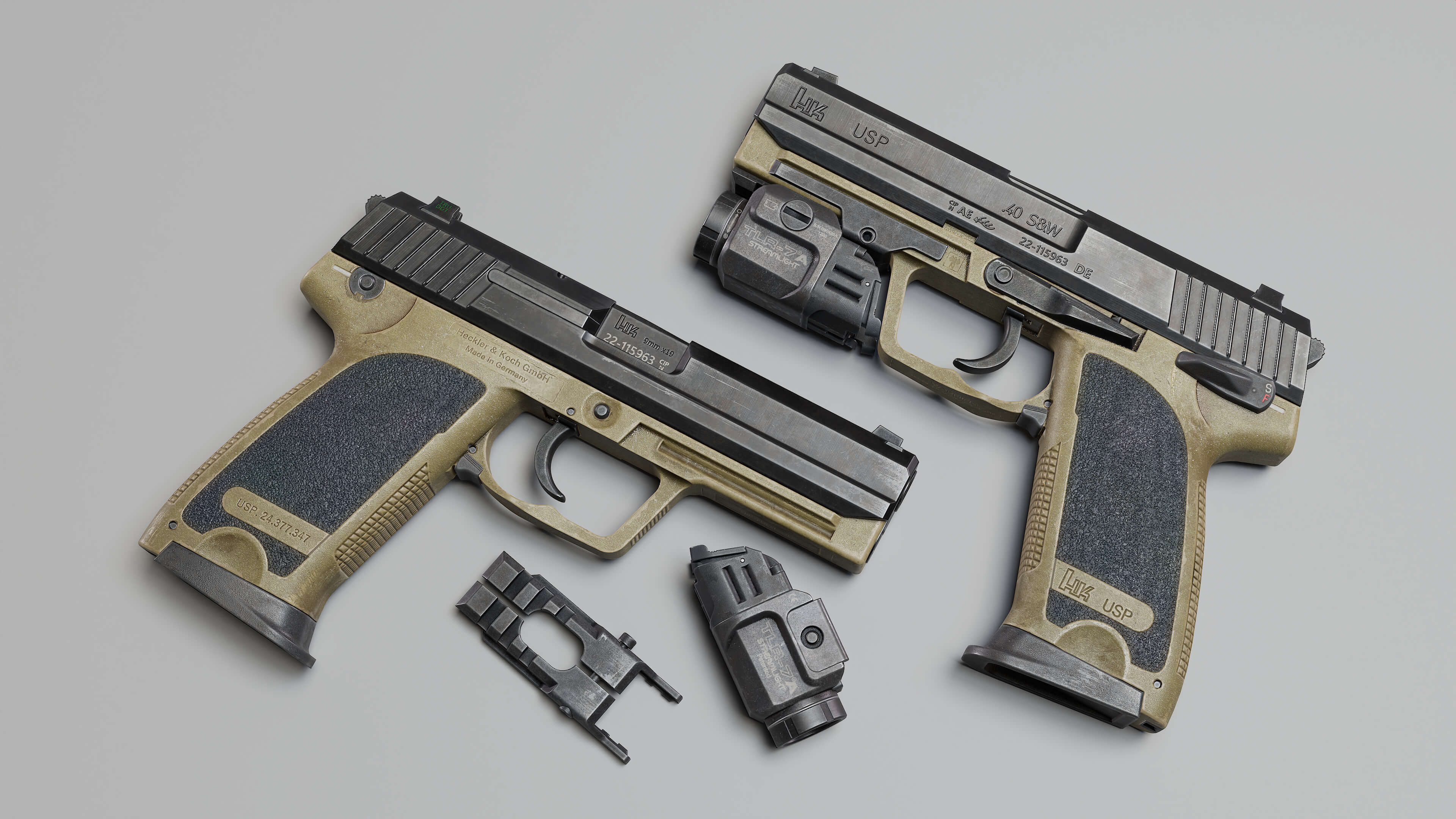 Hk Usp weapons - 3D Model by cat007