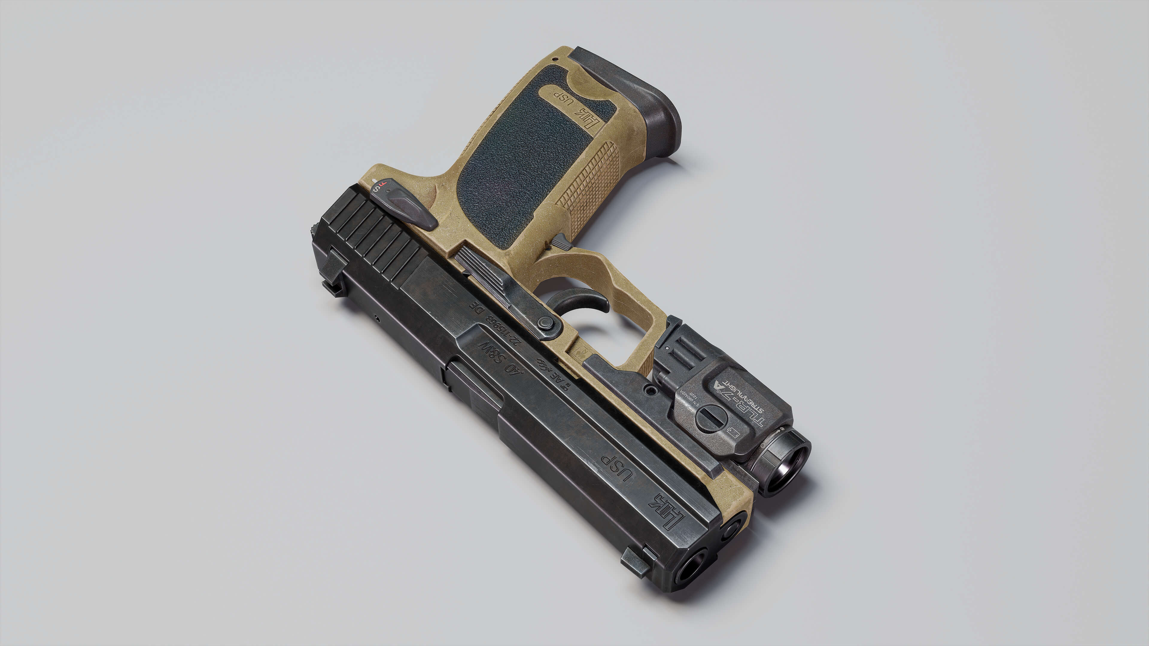 Hk Usp weapons - 3D Model by cat007