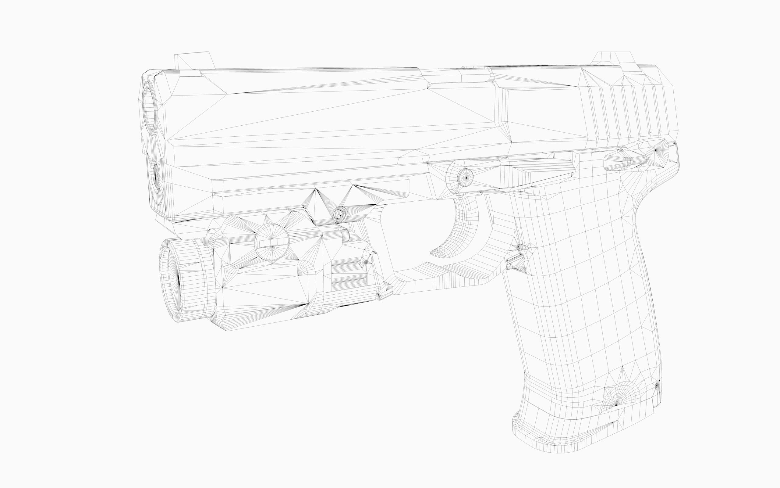 Hk Usp weapons - 3D Model by cat007