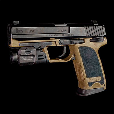 Hk Usp weapons - 3D Model by cat007