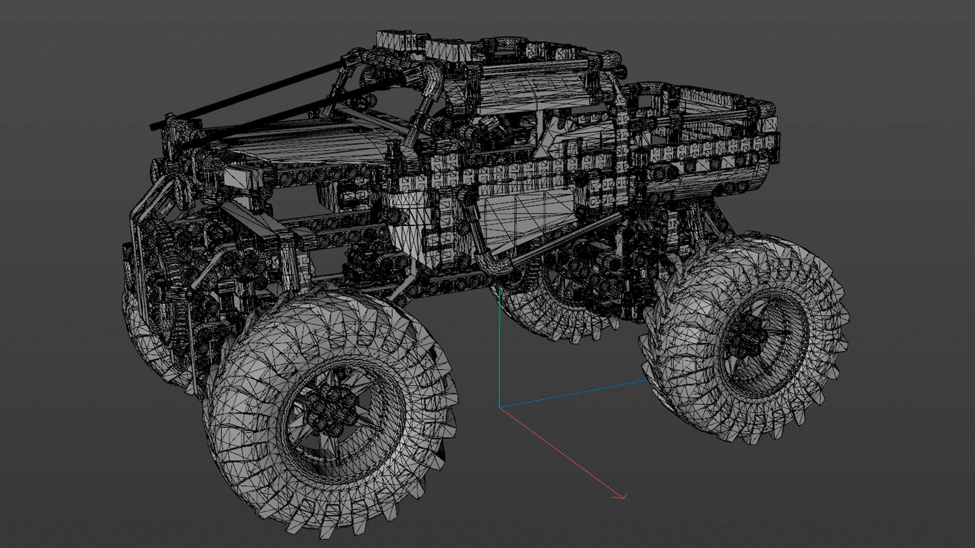 LEGO 4x4 Off-Roader 3D Model by cat007