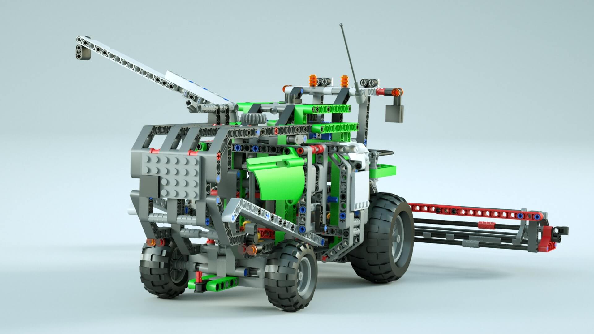 LEGO Combine Harvester - 3D Model by cat007