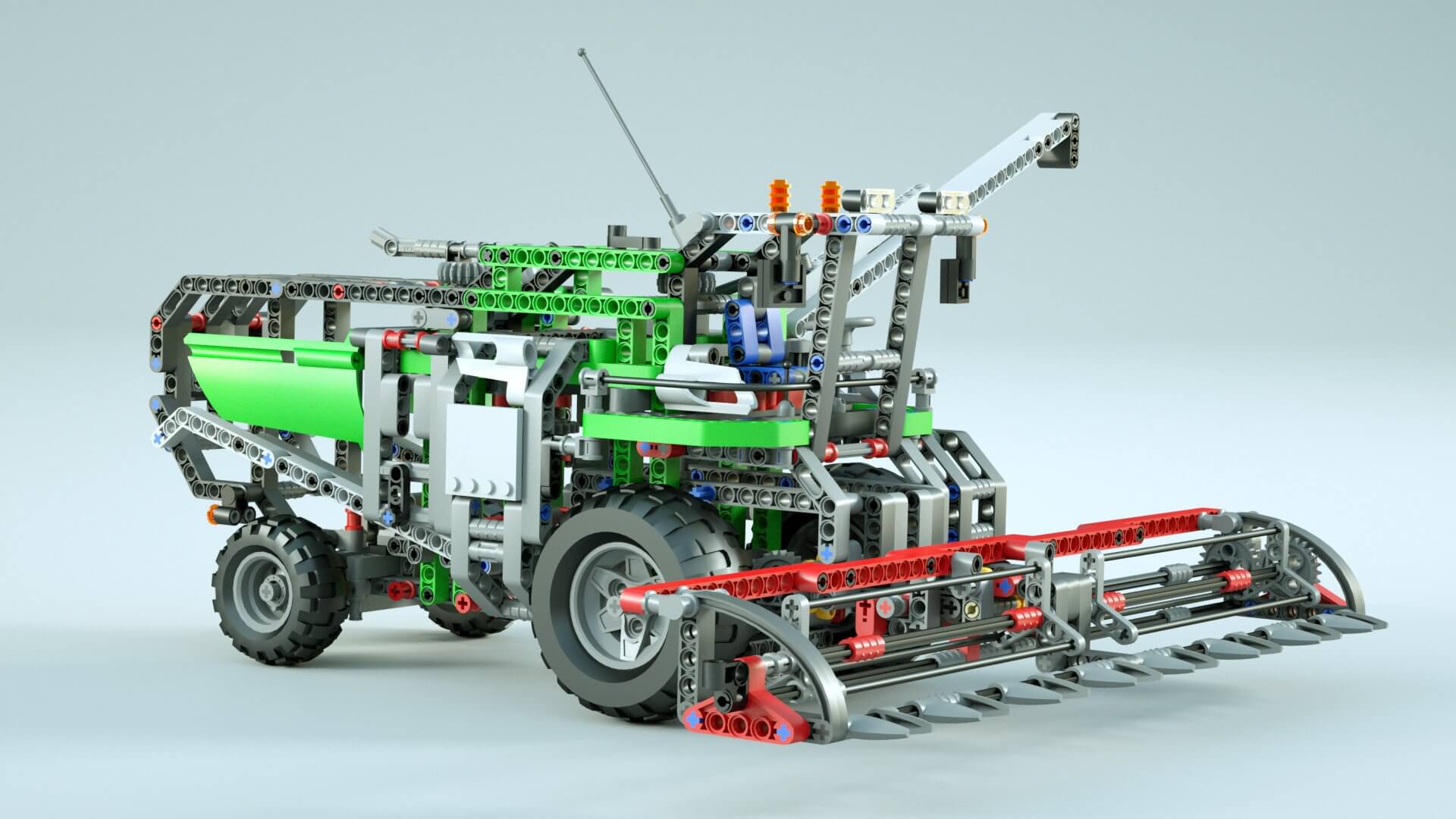 LEGO Combine Harvester - 3D Model by cat007