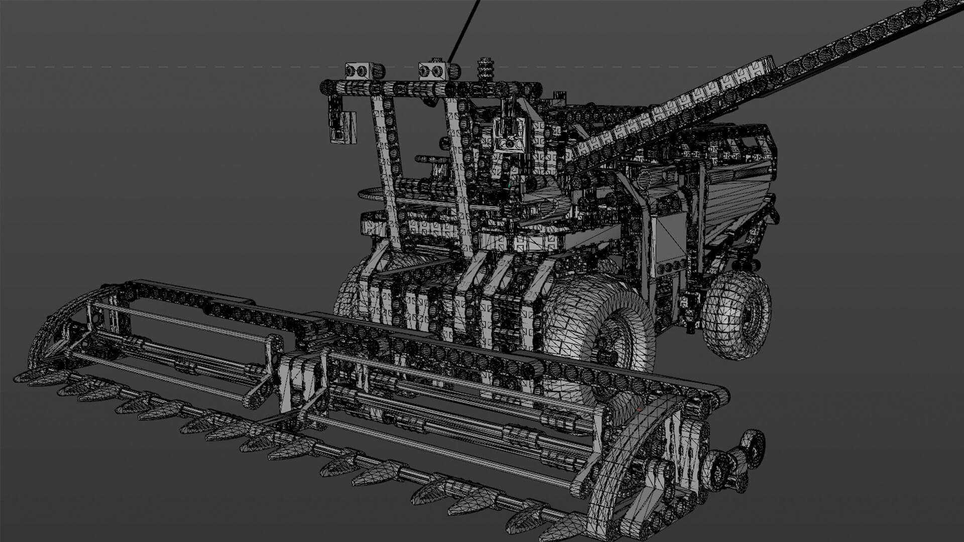 LEGO Combine Harvester - 3D Model by cat007
