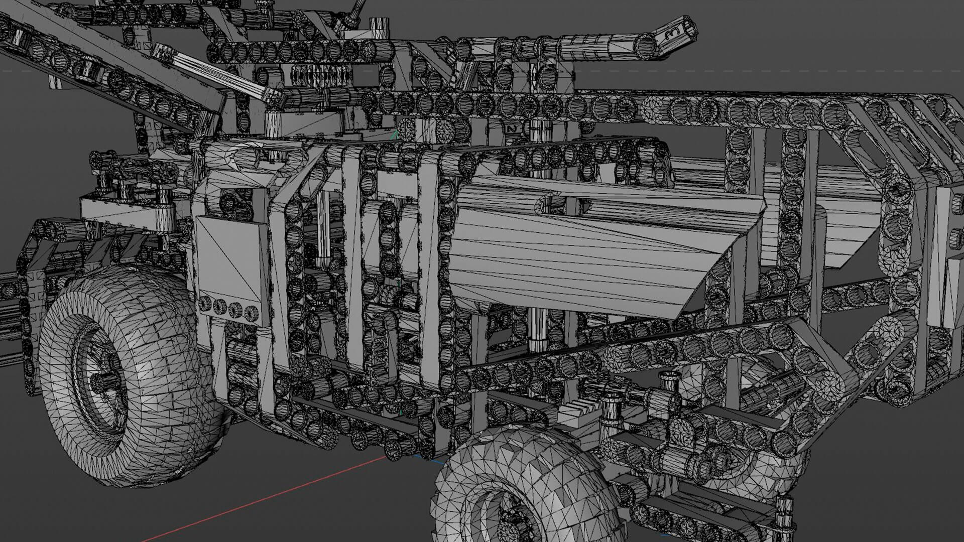 LEGO Combine Harvester - 3D Model by cat007