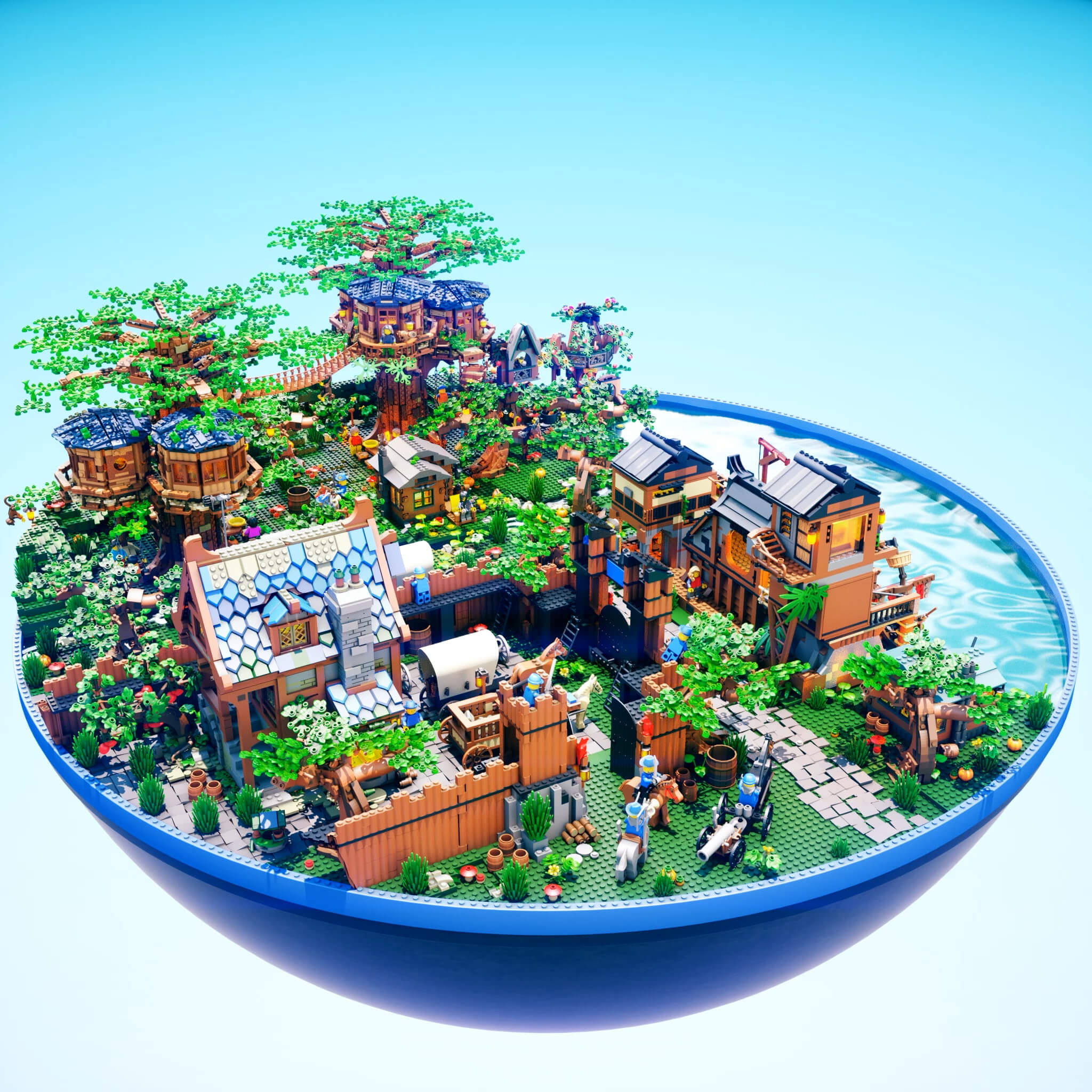 Lego Island - 3D Model by cat007