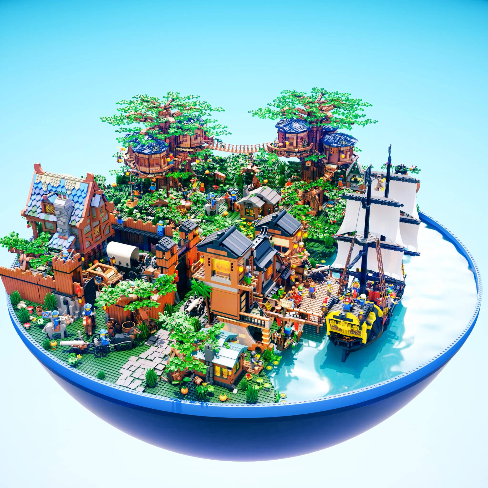 Lego Island 3d model by cat007