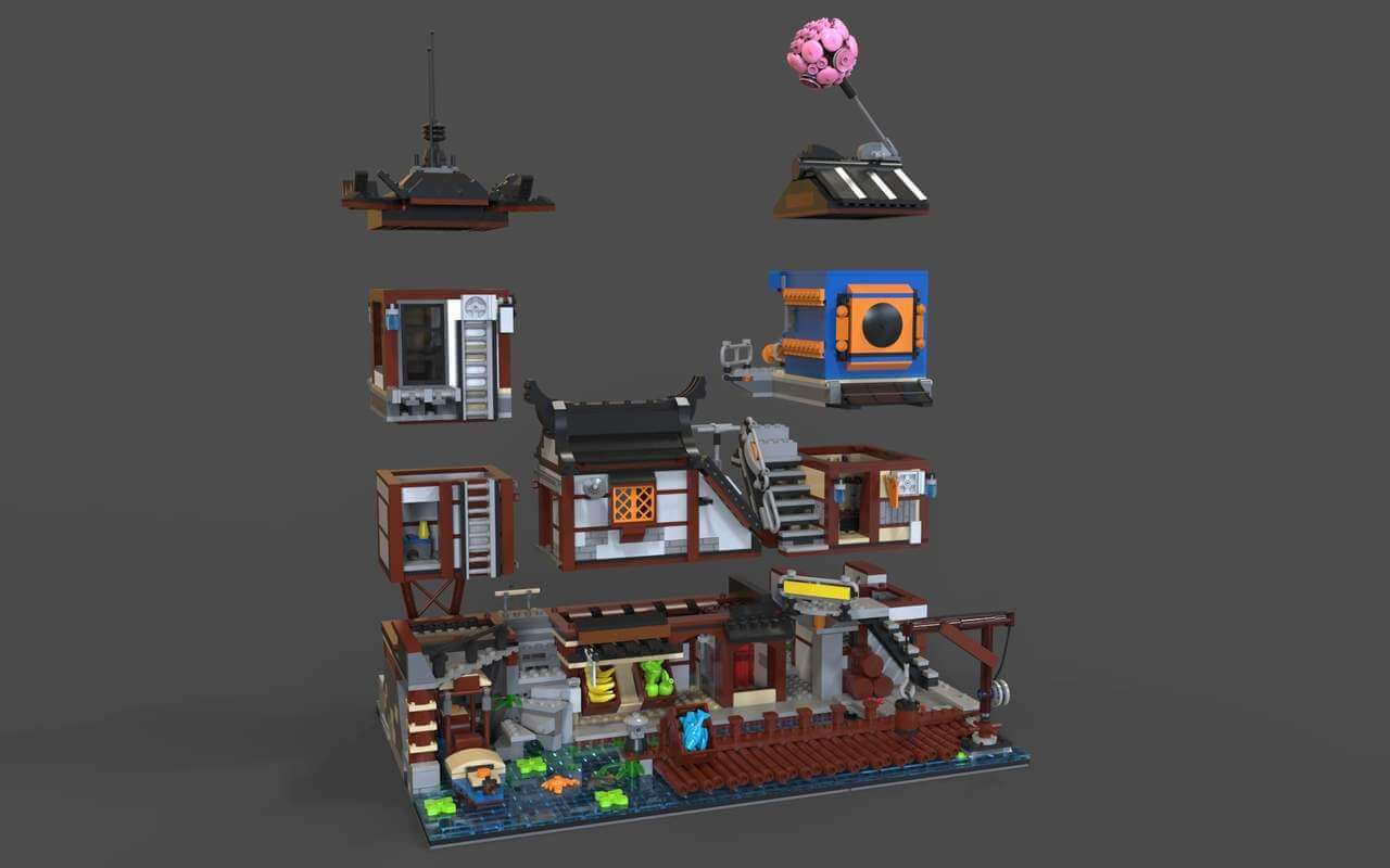 Lego Ninjago City - 3D Model by cat007