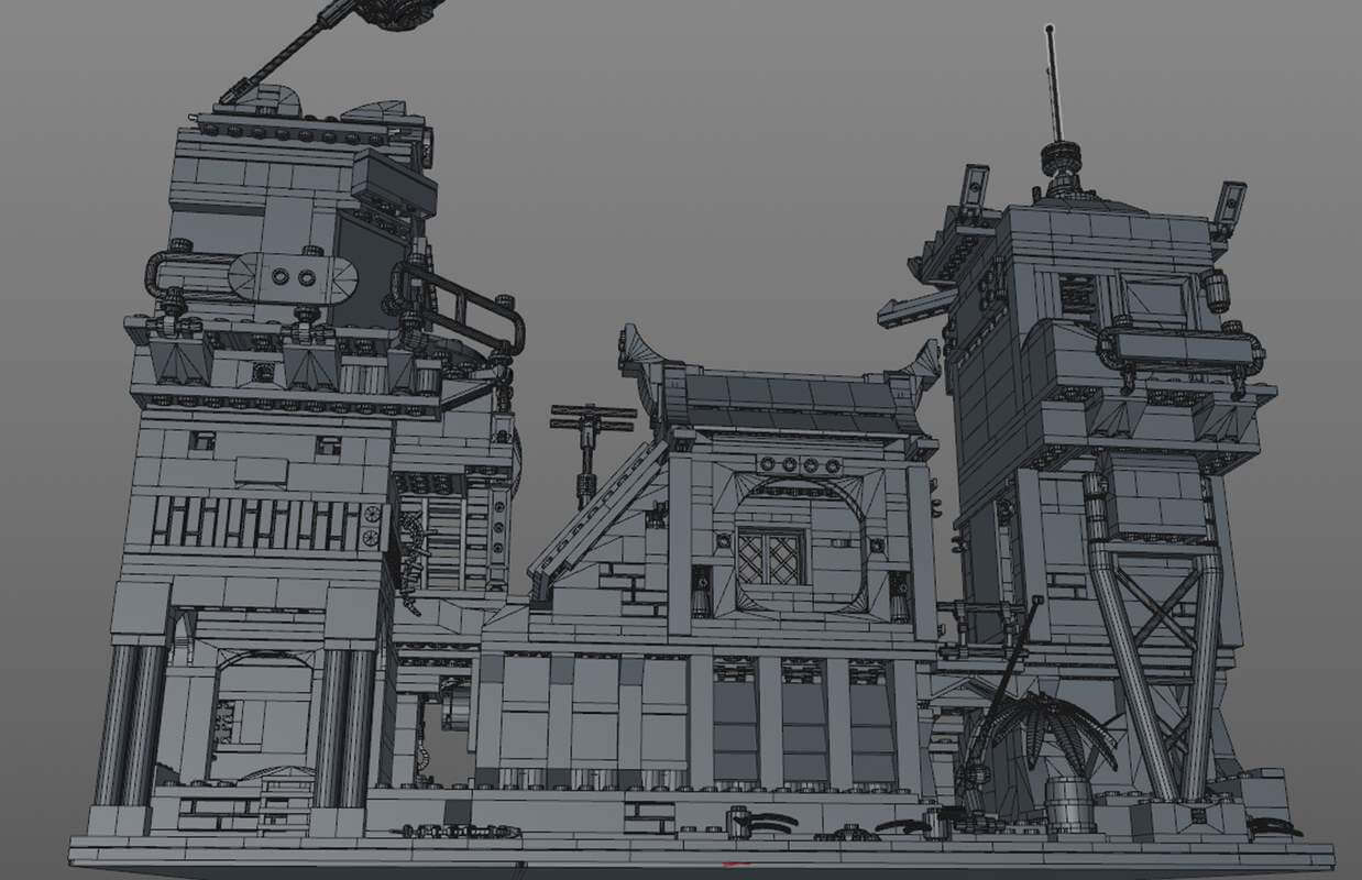 Lego Ninjago City - 3D Model by cat007